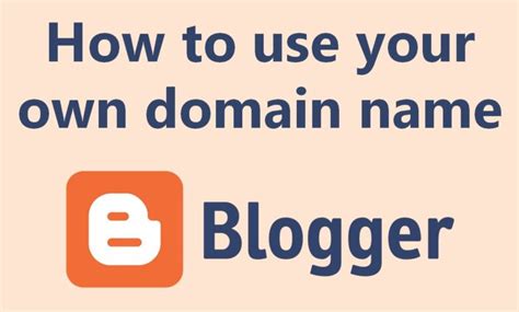 how to add custom domain name in blogger