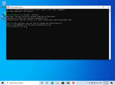 how to install and use bash linux shell on windows 10