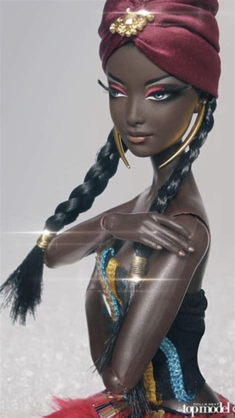 Pin By ⚜teryl⚜ On Dolls In Hats Beautiful Barbie Dolls Pretty Black