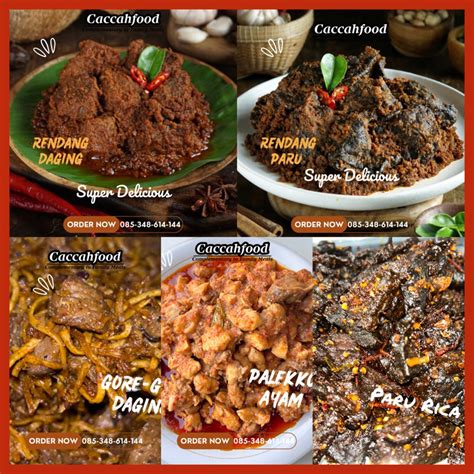 Jual Terlarisss Menu Siap Saji Makassar Rendang Daging Paru Rica