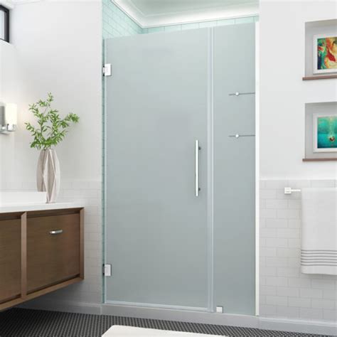 Aston Belmore Gs 45 25 46 25 W X 72 H Hinged Frameless Shower Door