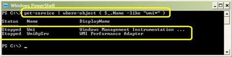 powershell trabalhando com serviços