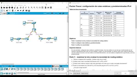 tutorial y solución 2 2 2 4 packet tracer configuring ipv4 static