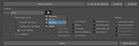 artstation alembic export interface autodesk maya resources