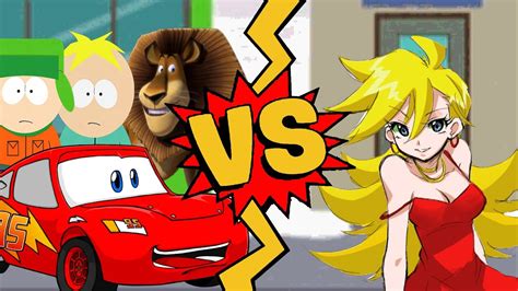 M U G E N Battles Butters Kyle Lightning Mcqueen Alex The Lion Vs