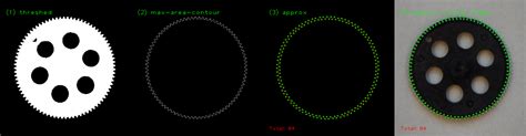 count gear python opencv stack overflow