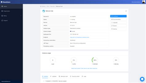 stackhero for mercure hub add ons heroku elements