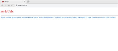 angular 7 styles and styleurls