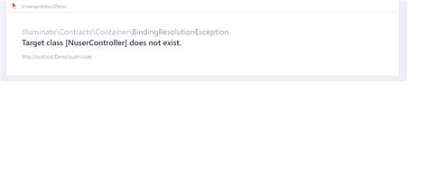 php target class nurse controller does not exist stack overflow