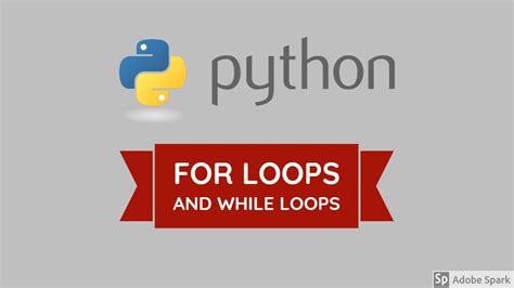 for loop and while loop python for beginners youtube