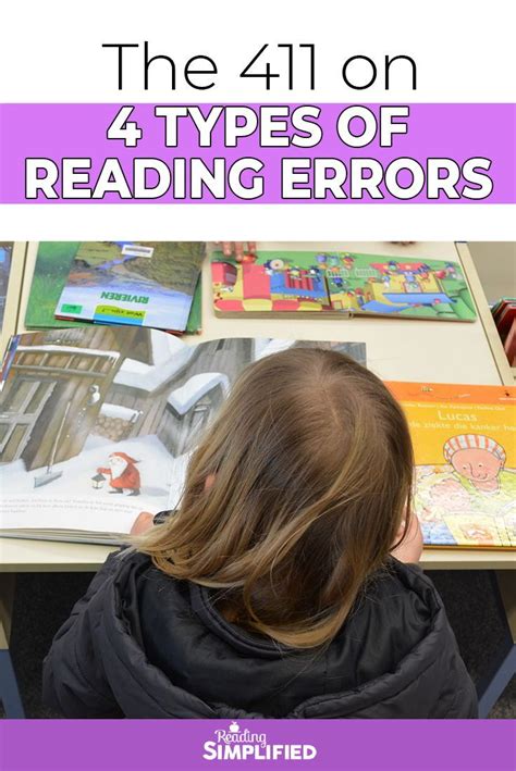 the 411 on 4 types of reading errors reading simplified in 2020