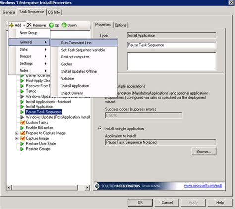 pause task sequence in mdt 2010 todd s blog