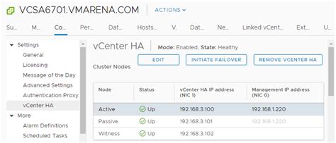 vcenter 6 7 high availability configuration part 3
