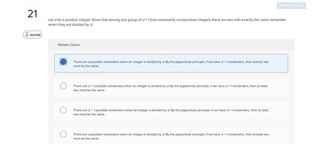 solved 21 let d be a positive integer show that among a