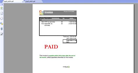 pdf generation with phpexcel fails stack overflow