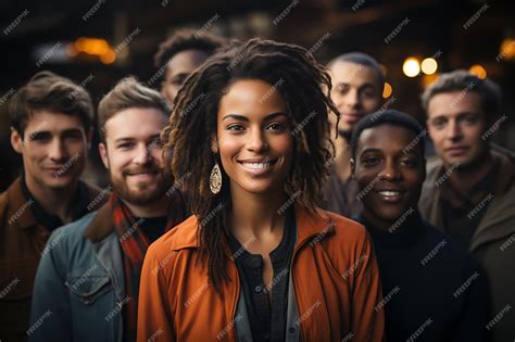 Premium Ai Image A Group Of People Of Different Nationalities Such As