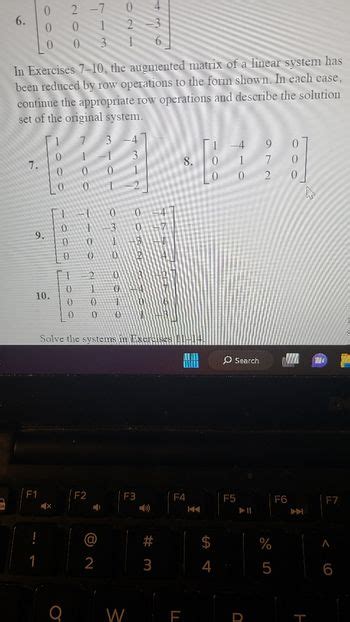 Answered In Exercises 7 10 The Augmented Matrix… Bartleby