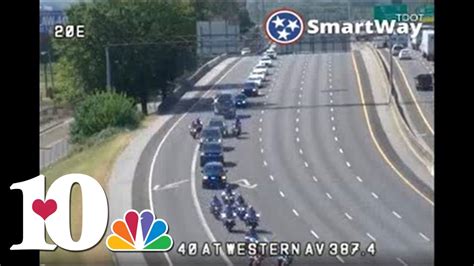 Law Enforcement Escort Fallen Deputy Tucker Blakely Down I 40 And I 75