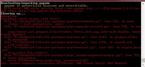 how do i install pygame with pip python