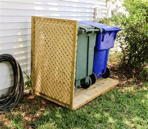 18 Diy Trash Can Enclosure Plans And Ideas