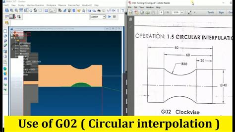 use of g02 circular interpolation in cnc machine cnc programming