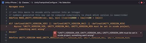 unity build ios xcode unity version missing error questions and answers