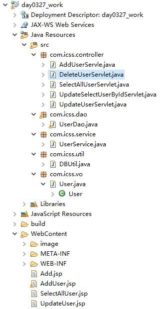 dynamic web project crud function mvc five tier architecture jdbc