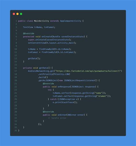 tutorial get data json object dengan fast android networking rivaldi 48