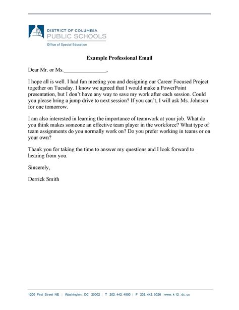 30 Professional Email Examples And Format Templates ᐅ Templatelab