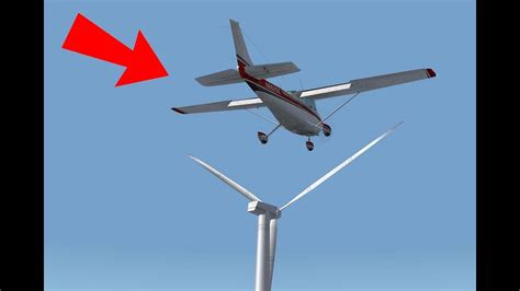 Airplane Crash Cessna Hits Wind Turbine Youtube