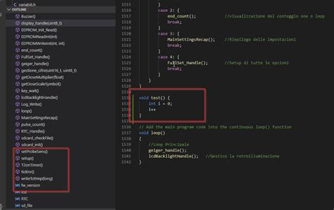 vscode outline do not show all methods platformio ide platformio
