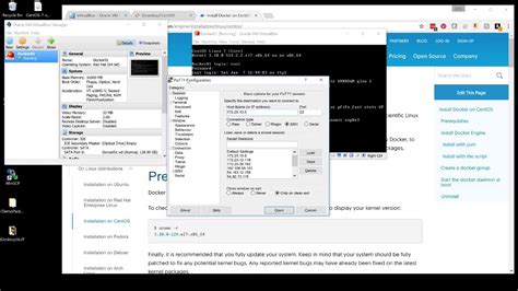 installing docker on centos on virtual box youtube