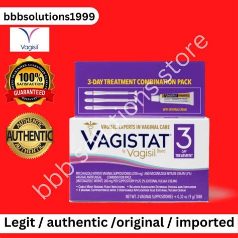 Vagistat 3 Day Yeast Infection Treatment 3 Suppositories And Cream