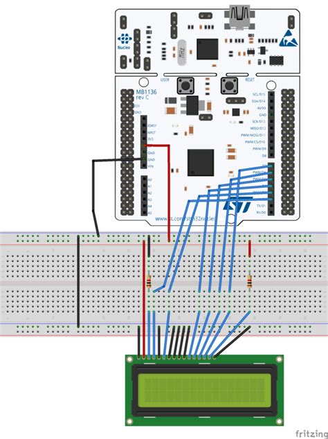 tutoriel stm32 nucleo afficheur lcd — wiki l a b