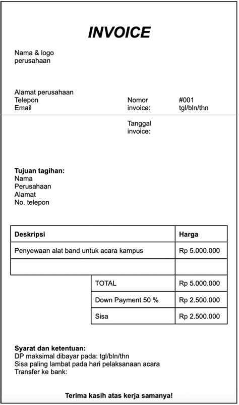 Faktur Proforma Proforma Invoice Cara Membuat Dan Contoh Images And