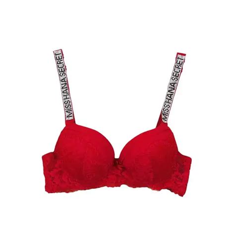 Solid Color Sexy Lace Bra Rhinestone Shoulder Straps Comfortable