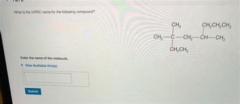 solved each of the following part a ch3 ch3 c ch3 ch spell