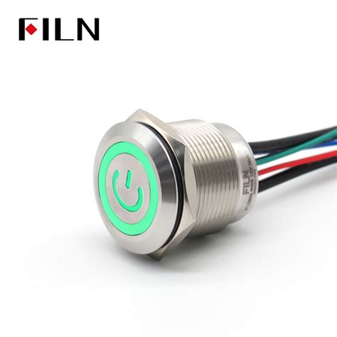 Great Illuminated Latching Push Button Switch Filn 22mm Illuminated