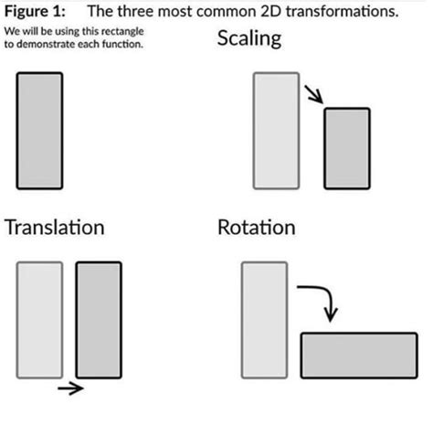 the most common 2d transformations r lossedits