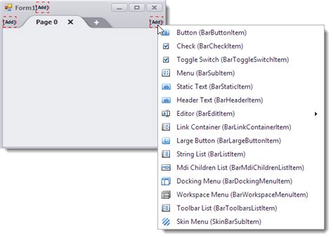 tabformcontrol class winforms controls devexpress documentation