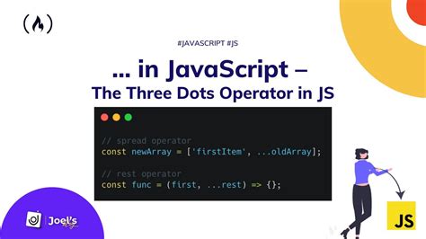 in javascript the three dots operator in js