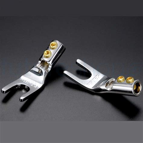 furutech fp 201 rhodium high performance audio spade terminals pack of 4