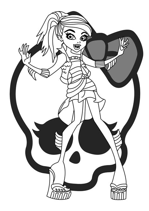 154 Dessins De Coloriage Monster High à Imprimer Sur Page 2