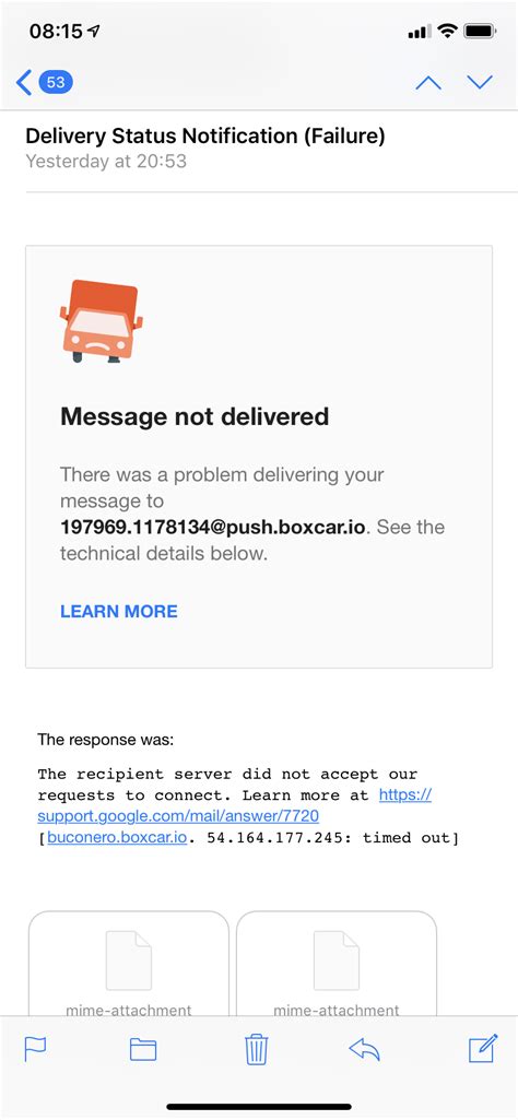 i am getting a lot of delayed or failed to deliver message emails