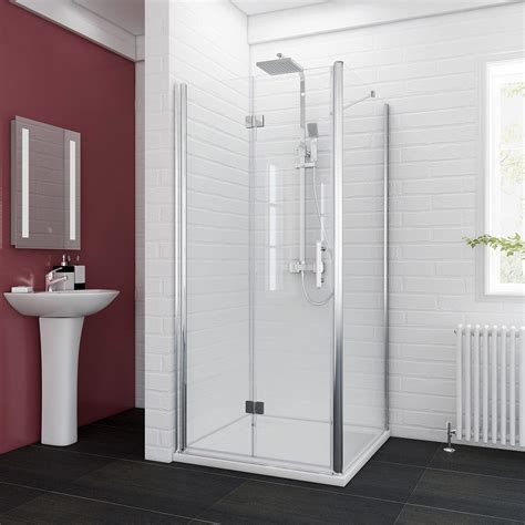 Buy Elegant 700mm Bifold Shower Door Frameless Shower Enclosure