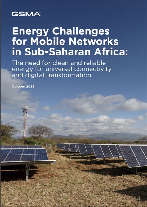 Gsma How The Mobile Sector Can Help Expand Clean Energy Access And