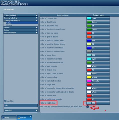 solved exisiting steel layer color autodesk community