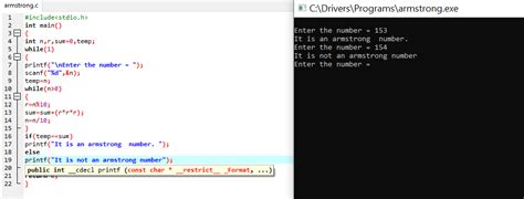 c program to check number is armstrong online