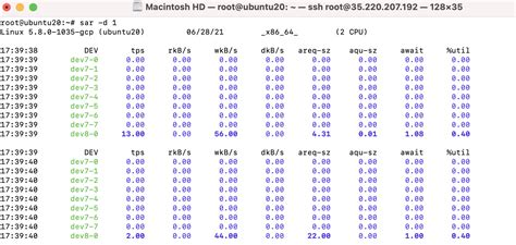 how to monitor storage performance on ubuntu server 20 04