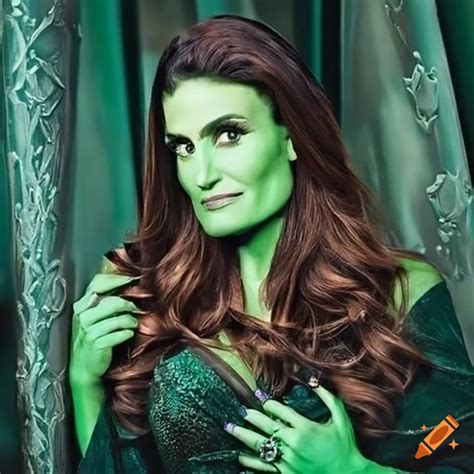 Idina Menzel As Elphaba In Wicked Photoshoot On Craiyon